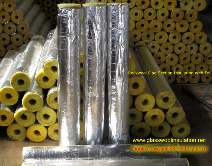 Rockwool Pipe Section Insulation With Alu Foil OutSide,Rockwool Pipe ...